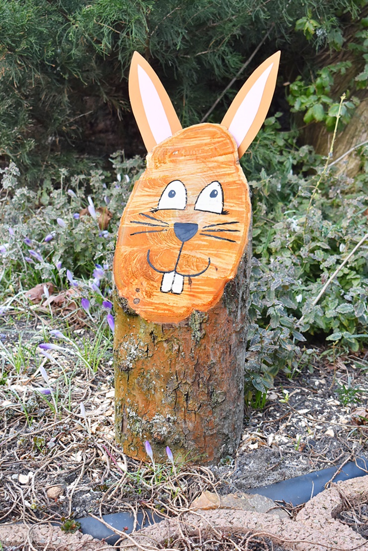 Zeit für frühlingshafte Deko - Hasen aus Holz - Calistas Traum